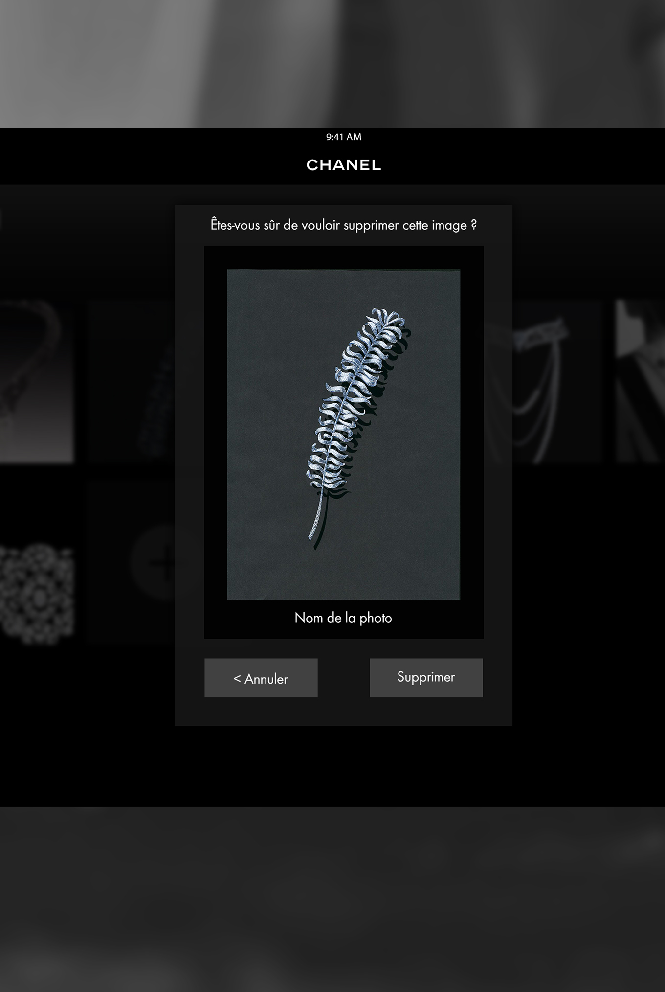 Chanel mobile app – Steph Joulia – Graphic Designer – Lyon, FRANCE