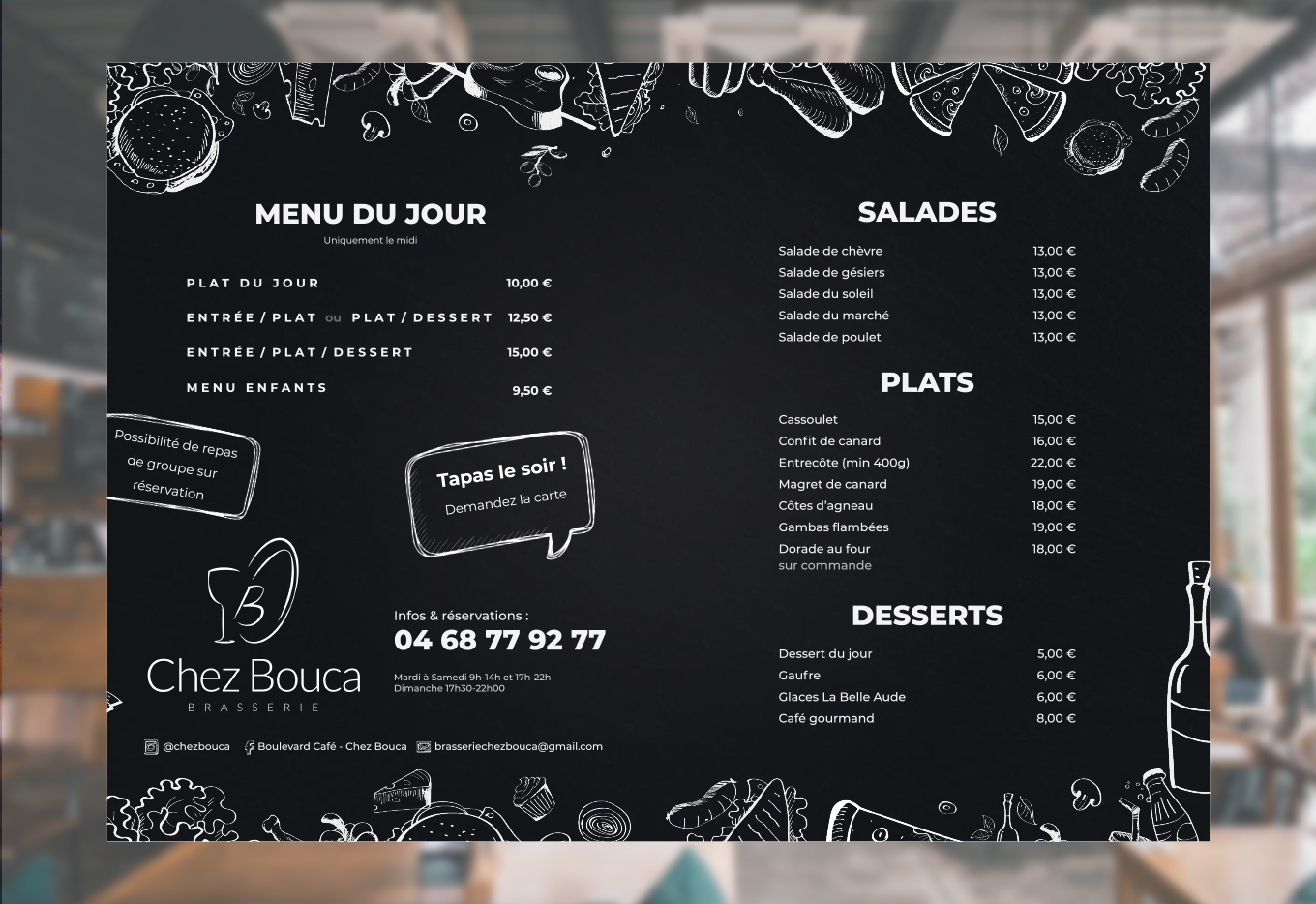 Chez Bouca Brand Identity – Steph Joulia – Graphic Designer – Lyon, FRANCE